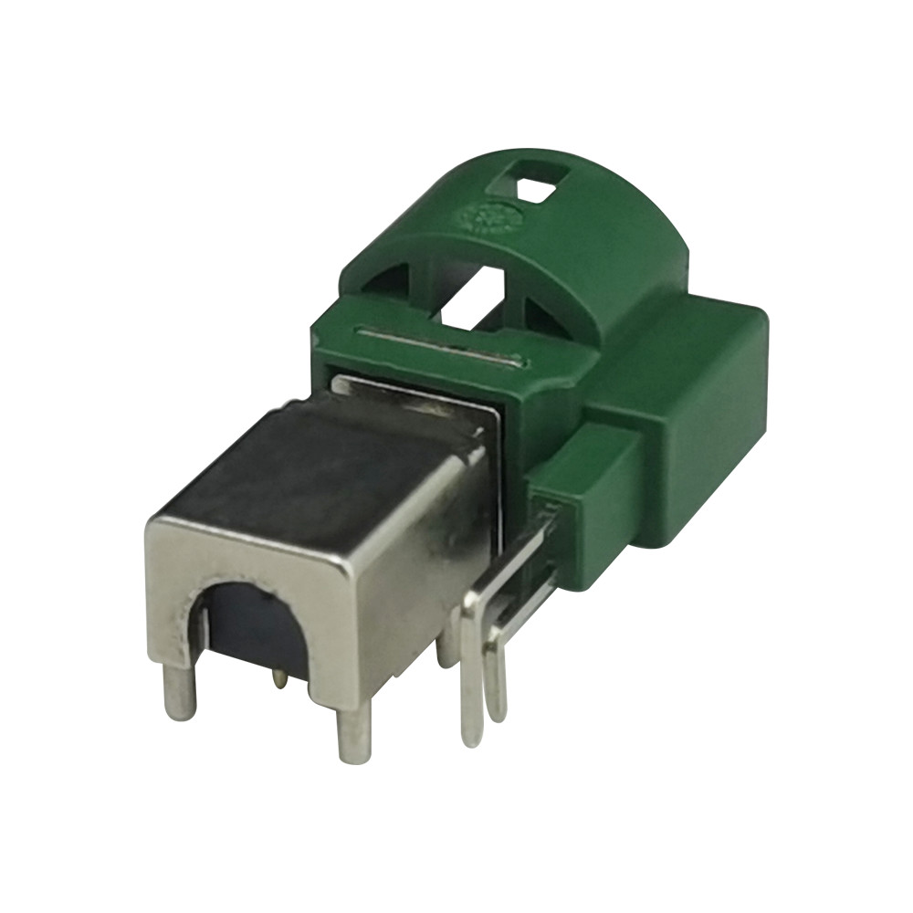 FAKRA HSD LVDS 4 pin connector E-code rechthoekig type PCB-montage
