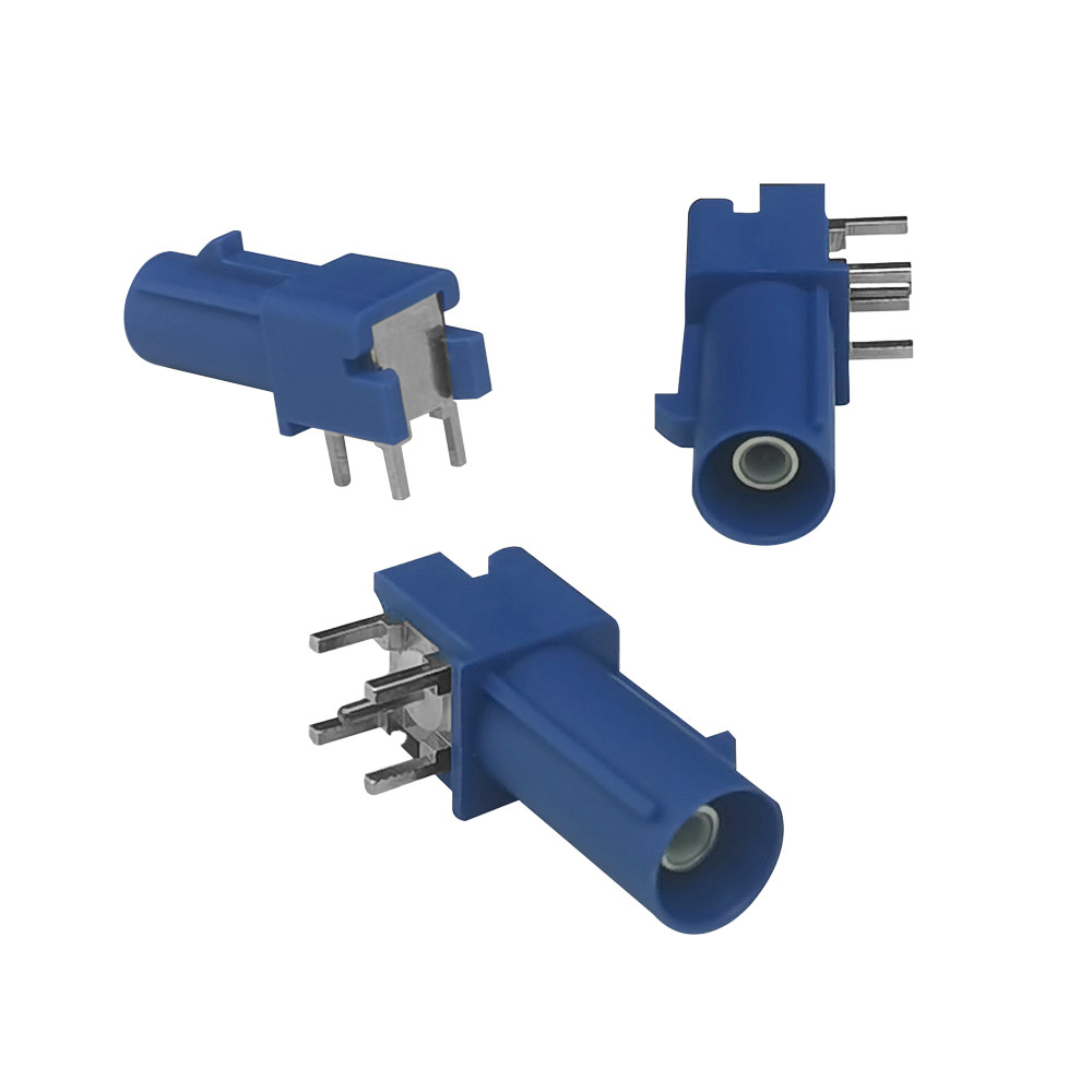 FAKRA PCB Connector C Code Rignt Angle type Blauwe Kleur Voor Auto ...